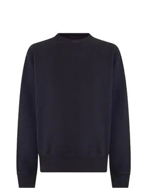 Hugo Boss Logo-embroidered Crew-neck Sweatshirt - Black