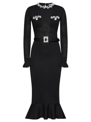 SELF-PORTRAIT Long-sleeved Dress