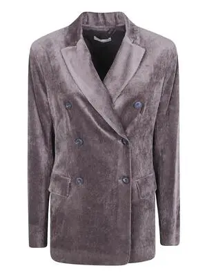 Antonelli Firenze Double-breasted Blazer - Dark Brown