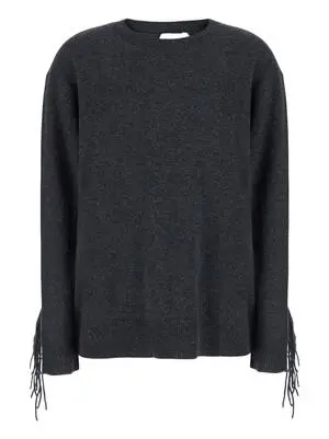 P.A.R.O.S.H P.A.R.O.S.H. Fringed Back Knitted Sweater
