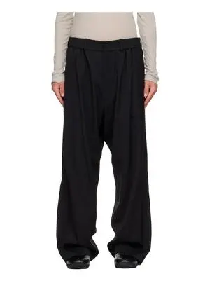 KIKO KOSTADINOV Tailored Trousers With Belt Loops - Black