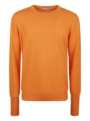 BALLANTYNE Plain Stitch Sweater - Darkorange
