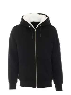Moose Knuckles Classic Bunny Zip Hoodie - Black