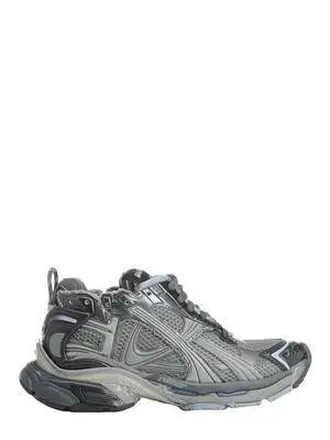 Balenciaga Runner Sneakers In Mesh And Nylon - Gray