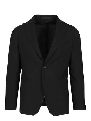 Tagliatore Unlined Wool Blazer - Black