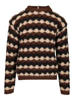 Moncler Geometric Logo Motif Apres Ski Sweater - Multicolor