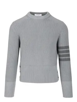Thom Browne Thom Browne Men Cotton Sweater Gray