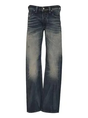 DIESEL® Straight Leg Jeans With Comfortable Waist And Five Pockets - Blue
