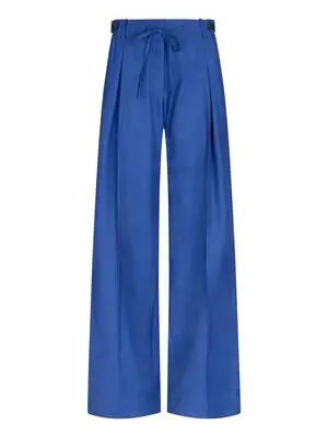 Serena Bute Wool Side Tab Jogger - Blue