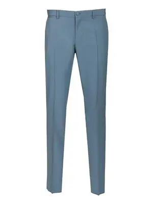 Dolce & Gabbana Wool Poplin Trousers - Blue