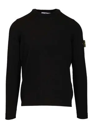 Stone Island Stone Island Men Lightweight Organic Cotton Sweater Black