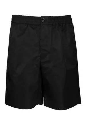 AMI Paris Technical Nylon Shorts With Elasticated Waist - Black