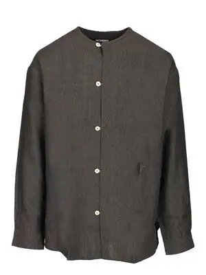 Jacquemus Pastro Linen Shirt - Gray