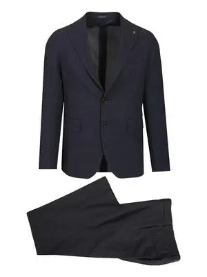 Tagliatore Montecarlo Canvas Suit - Blue