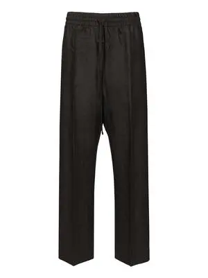Fear Of God Virgin Wool Wide Leg Trousers - Gray