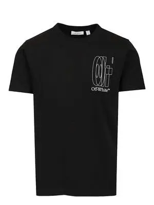 Off-White Outline Double Arrow Slim T-shirt - Black