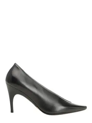Balenciaga BALENCIAGA "Duchesse" Asymmetrical Toe Leather Pumps Black