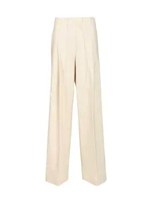 Dries Van Noten Striped Trousers - White