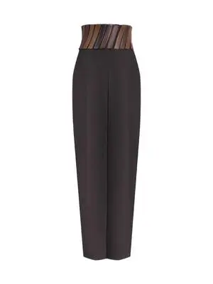 Alaïa Trousers With Belt - Black