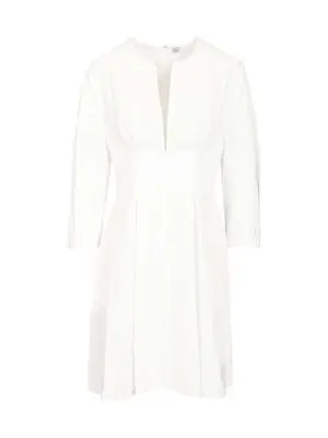 TOTEME Dress With Balloon Sleeves - White