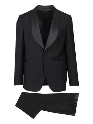 Tagliatore Napoli Tuxedo In Super 110s Wool - Blue