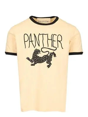 Valentino Garavani Panther T-shirt - Cream
