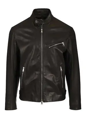 TAGLIATORE Tagliatore Men Lambskin Biker Jacket