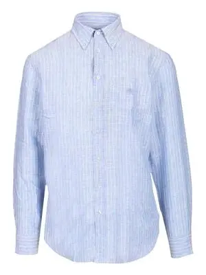 Etro Striped Linen Shirt - Blue
