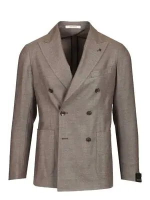 Tagliatore Montecarlo Double-breasted Blazer - Gray