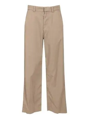 Balenciaga Cotton Twill Workwear Trousers - Cream