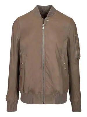 RICK OWENS Rick Owens Men Aviator Leather Jacket