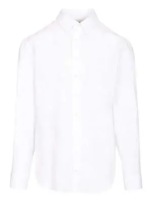 Giorgio Armani Classic Linen Shirt - White
