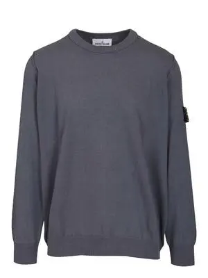 Stone Island Stone Island Men Sweater In Organic Cotton Gray