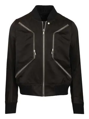 Rick Owens Heizer Flight Nylon Jacket - Black