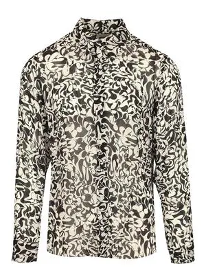 Dries Van Noten Carvies Viscose Shirt - Black