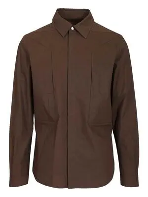 Rick Owens Fogpocket Outershirt - Brown