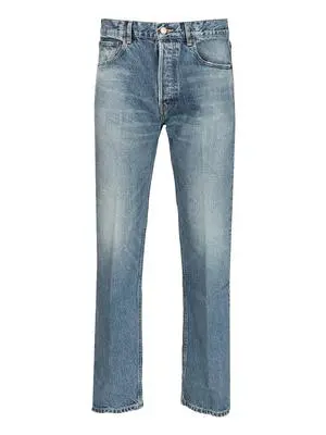 Celine Boyfriend Jeans In Cotton Denim - Blue