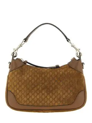 Gucci B' Small Shoulder Bag - Brown