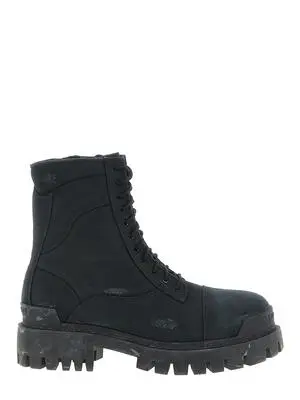 Balenciaga Combat Strike' Boots - Black