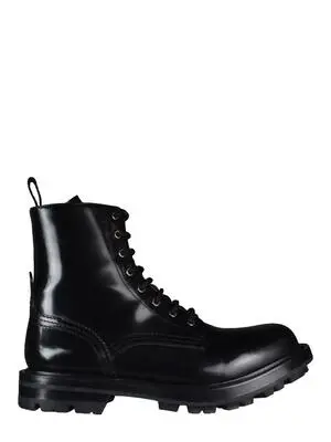 Alexander McQueen Wander Lace-up Boots - Black