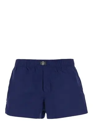 Versace Tech Fabric Swim Shorts With Medusa Plaque - Multicolor