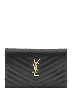 Saint Laurent Cassandre Mini Shoulder Bag - Black