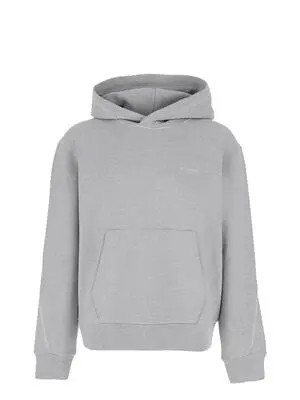Givenchy Grey Hooded Sweatshirt With Logo Lettering Usl Front In Cotton - Multicolor