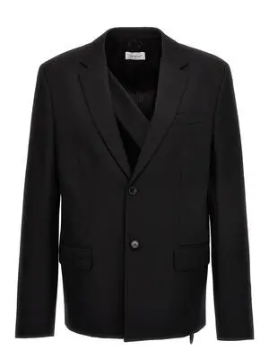Off-White Ow Embroidery' Blazer - Black