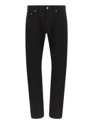 Versace Medusa Embroidery Jeans - Black