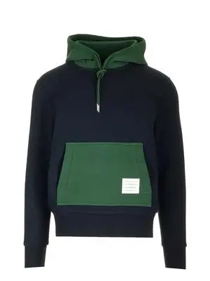 Thom Browne Hooded Sweatshirt - Blue