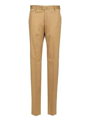 Tagliatore Prince Of Wales Wool Flannel Trousers - Cream