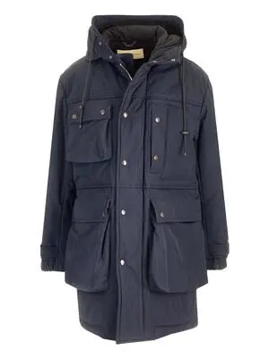 Dries Van Noten Roos" Parka Coat - Blue