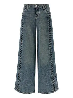 STELLA MCCARTNEY Stella Mccartney Women Lace-Up Jeans