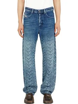 DIESEL® D-macs Regular Waist Tapered Leg Jeans - Blue